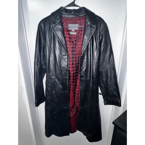 Wilsons Leather | Jackets & Coats | Wilsons Leather Trench Coat Black ...